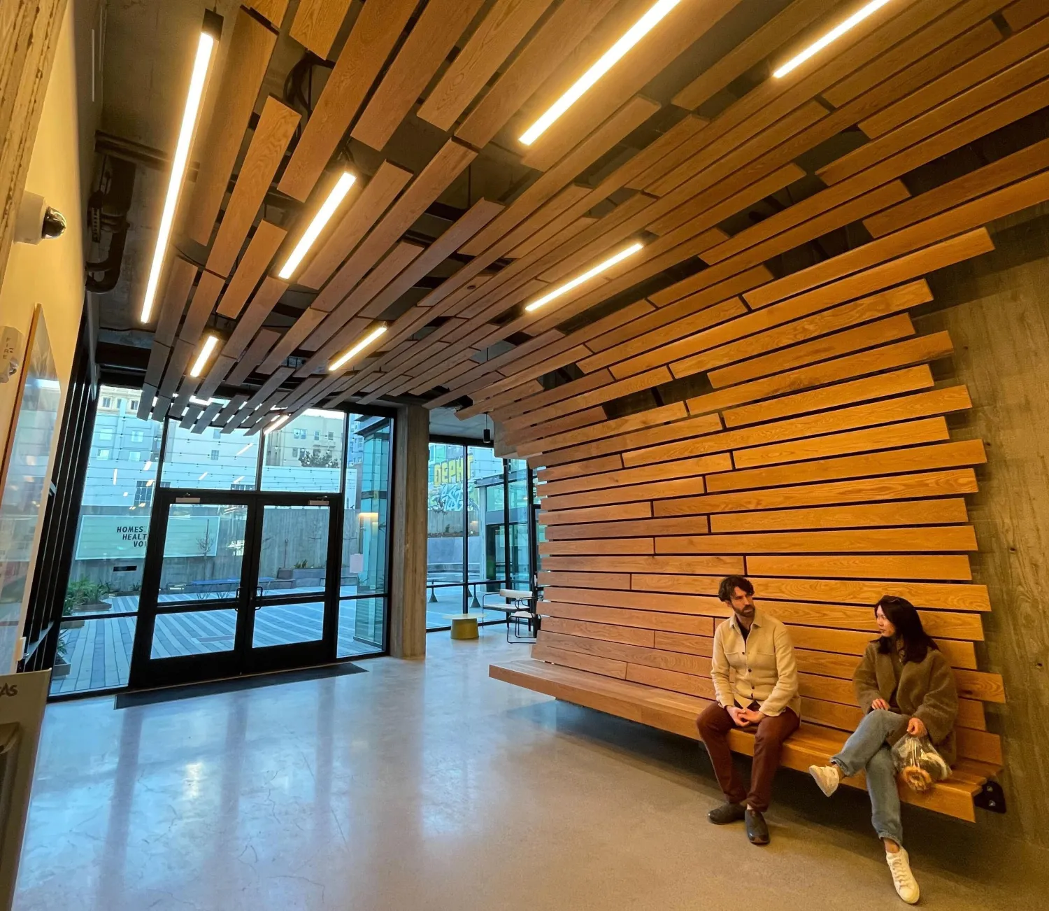 555 Larkin Lobby | David Baker Architects